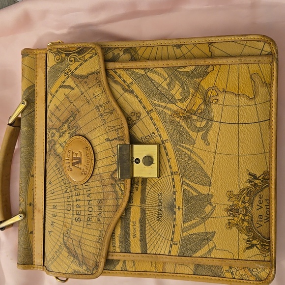American Eagle Outfitters | Bags | Allan Edward Tan And Brown Satchel ...